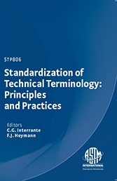 Standardization of Technical Terminology: Principles and Practices ...