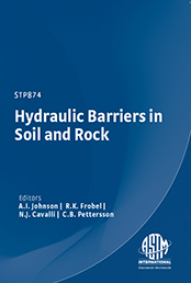 Hydraulic Barriers in Soil and Rock | Selected Technical Papers | ASTM ...