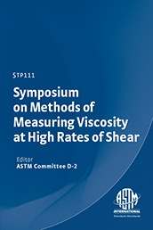 Introduction | Symposium on Methods of Measuring Viscosity at High ...