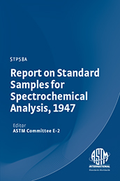 Front Matter | Report on Standard Samples for Spectrochemical Analysis ...
