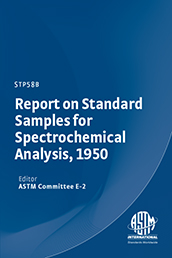 Report on Standard Samples for Spectrochemical Analysis | Selected ...