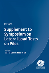 Supplement to Symposium on Lateral Load Tests on Piles | Selected ...