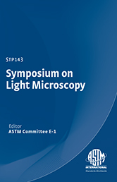 | Symposium on Light Microscopy | Selected Technical Papers | ASTM ...