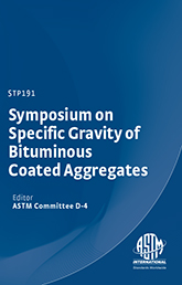 Symposium on Specific Gravity of Bituminous Coated Aggregates ...