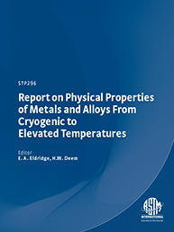 Physical Properties of Metals and Alloys from Cryogenic to Elevated ...