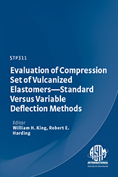 Front Matter | Evaluation of Compression Set of Vulcanized Elastomers ...