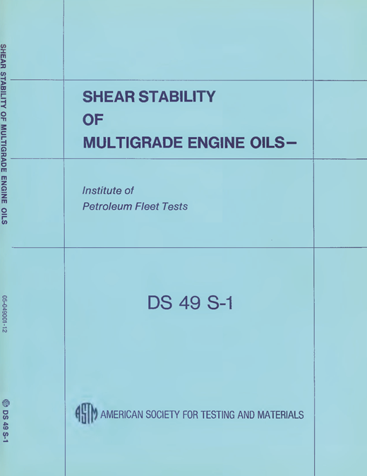 Shear Stability of Multigrade Engine Oils | Shear Stability of ...