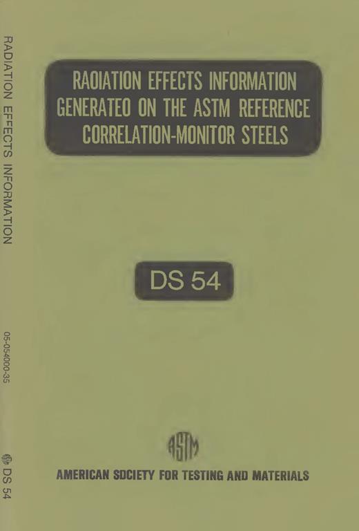 Table of Contents | Radiation Effects Information Generated on the ASTM ...