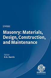 Overview | Masonry: Materials, Design, Construction, and Maintenance ...