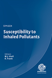 Susceptibility to Inhaled Pollutants | Selected Technical Papers | ASTM ...