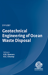 Summary | Geotechnical Engineering of Ocean Waste Disposal | Selected ...
