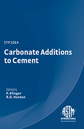 Overview | Carbonate Additions to Cement | Selected Technical Papers ...