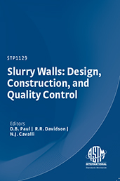 Slurry Walls: Design, Construction, and Quality Control | Selected ...