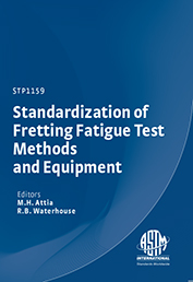 Standardization of Fretting Fatigue Test Methods and Equipment ...