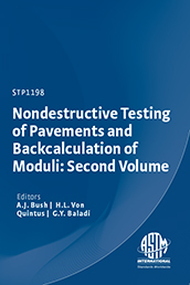 Nondestructive Testing of Pavements and Backcalculation of Moduli ...