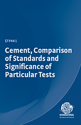 Cement Comparison of Standards and Significance of Particular Tests ...