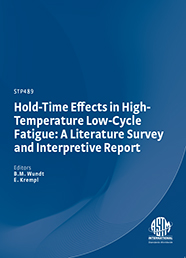 Hold-Time Effects in High-Temperature Low-Cycle Fatigue: A Literature ...