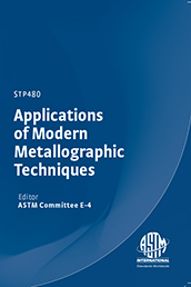 Advances in X-ray Metallography | Applications of Modern Metallographic ...